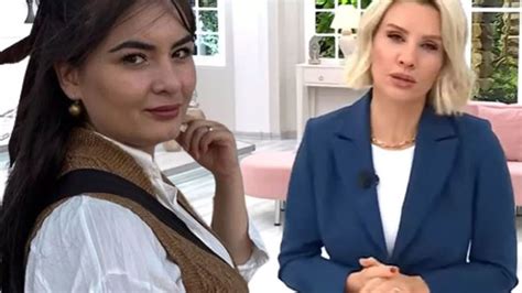 İzdivaç yarışmasının gelin adayı Hanife Gürdal Esra Erol u izlerken ağzını bozdu