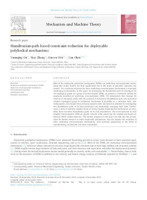Hamiltonian Path Based Constraint Reduction For Deployable Polyhedral
