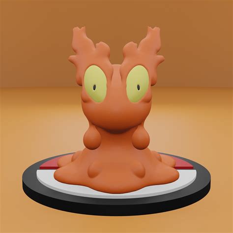 Stl File Pokemon No 218 Slugma 🐉 ・model To Download And 3d Print・cults