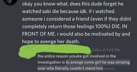 Hm Thats Mildly Gay — Hiii What Are The Current Thoughts On Yosuke If