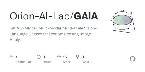 Github Orion Ai Labgaia Gaia A Global Multi Modal Multi Scale Vision Language Dataset For