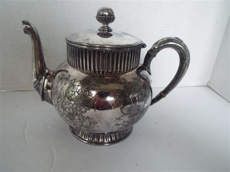 Antique Wilcox Silver Plate Tea Set Victorian Aesthetic Repoussé