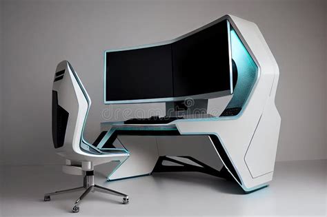 High Tech Gaming Desk With Sleek And Modern Design Featuring Large