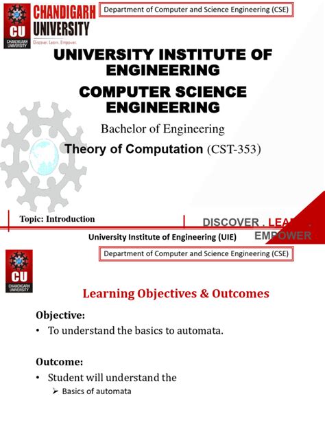 Toc Unit 1 To Unit 3 Pdf Automata Theory Theory Of Computation
