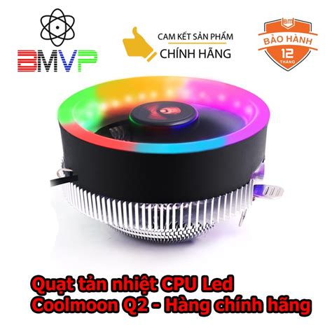 Quạt Tản Nhiệt Cpu Led Coolmoon Q2 Hàng Chính Hãng Shopee Việt Nam