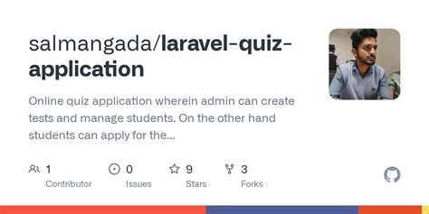 github salmangada laravel quiz application online quiz application