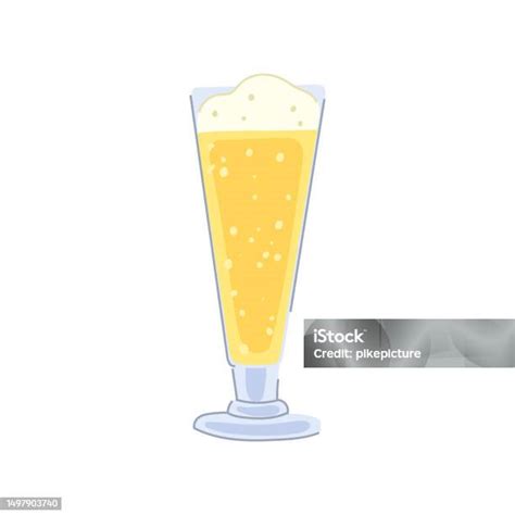 Foam Beer Glass Cartoon Vector Illustration Stock Illustration Download Image Now Ale
