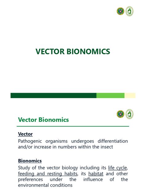06 Vector Bionomics Pdf Mosquito Insects