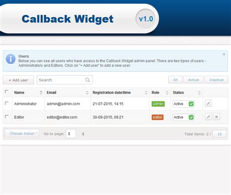 callback widget callback button phpjabbers