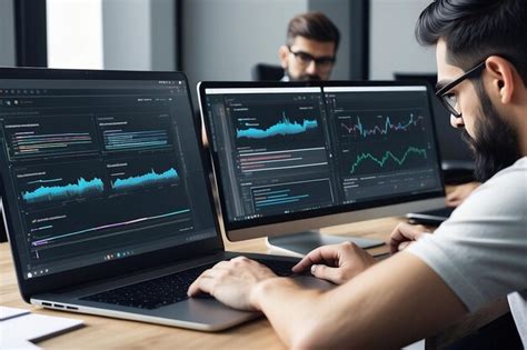 Panorama Shot Of Frontend Developer Team Brainstorming Ui And Ux Designs For Mobile App