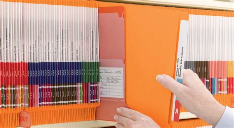 Colored End Tab File Folders Organize Shelf Folders By Color Filing