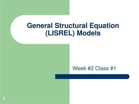 Ppt Standardization In Structural Equation Models Powerpoint Presentation Id 9090957