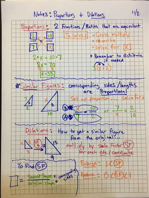 Unit 3 Triangle Similarity Math Sheaffer