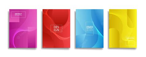 Premium Vector Bright Gradient Color Abstract Line Pattern Background Cover Design