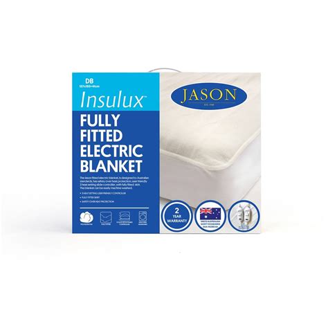 Jason Insulux Fully Fitted Electric Blanket Double Each Woolworths