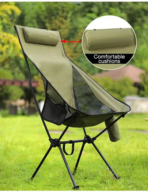 كرسي التخييم الخفيف للطي كرسي الشاطئ السفر الصيد كراسي Temu Saudi Arabia