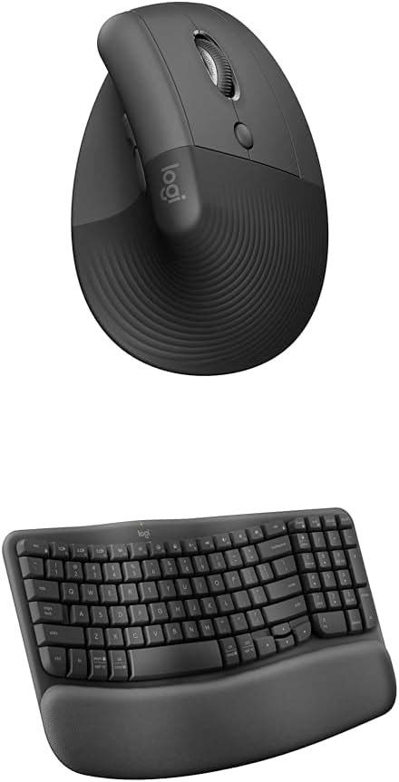 Logitech Wave Keys Wireless Ergonomic Keyboard With Cushioned Palm Rest For Multi Os Windows