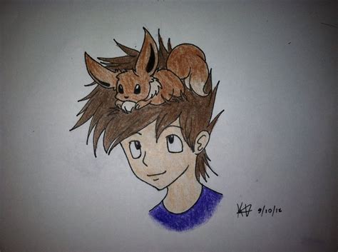 I Drew Gary And His Eevee R Pokemon