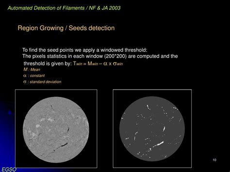 Ppt Automated Detection Of Filaments On Full Disk H Images Powerpoint