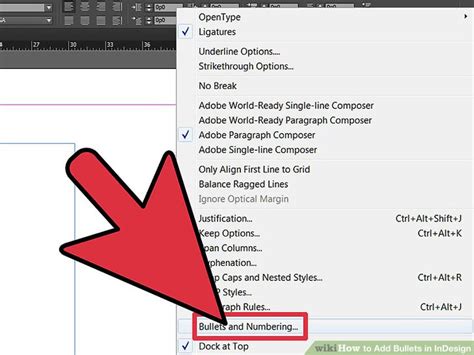 how to add bullets in indesign 10 steps with pictures wikihow