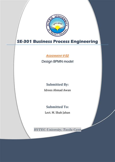 SOLUTION BPMN Model Assignment Studypool