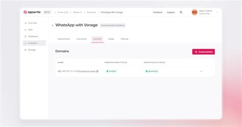 Send Whatsapp Messages With Vonage And Appwrite Functions Appwrite