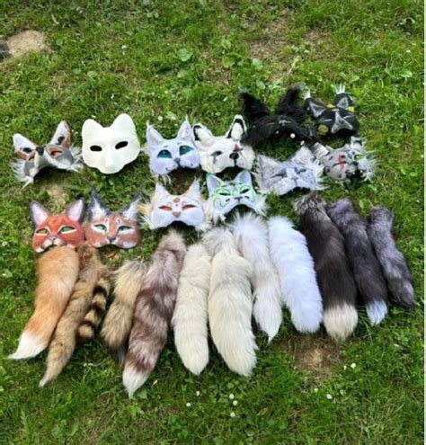 Therian Packs Therian Mask And Tail Cat Mask Ideas Cat Mask Diy