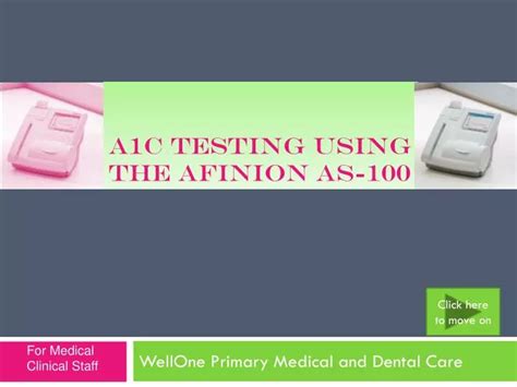 PPT A1C Testing USING THE Afinion AS 100 PowerPoint Presentation Free Download ID 6258860
