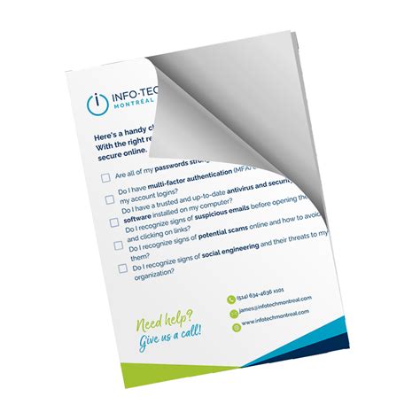 Claim Your Free Cybersecurity Checklist Info Tech Montreal