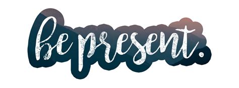 Be Present Cursive Vinyl Sticker N Life Unplugged