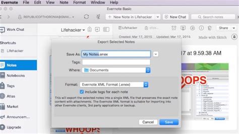 Sync Apple Notes With Evernote
