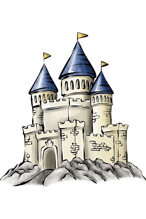 Замок Рисунок замка Замок Сказки