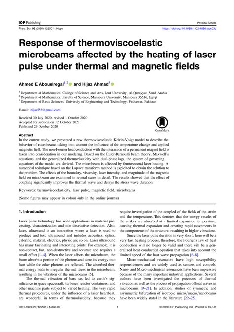 Response Of Thermoviscoelastic Microbeams Affected By The Heating Of Laser Pulse Under Thermal