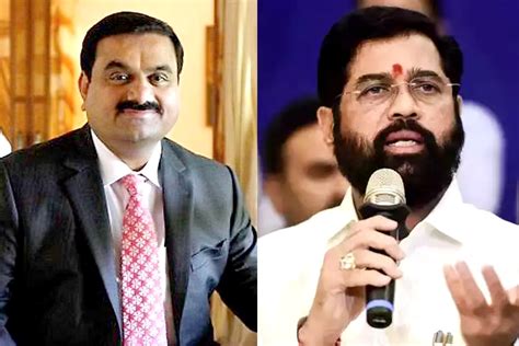 After Ratan Tata And Mukesh Ambani Cm Eknath Shinde Meets Gautam Adani