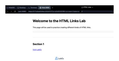 Html Links Create External And Internal Hyperlinks Labex