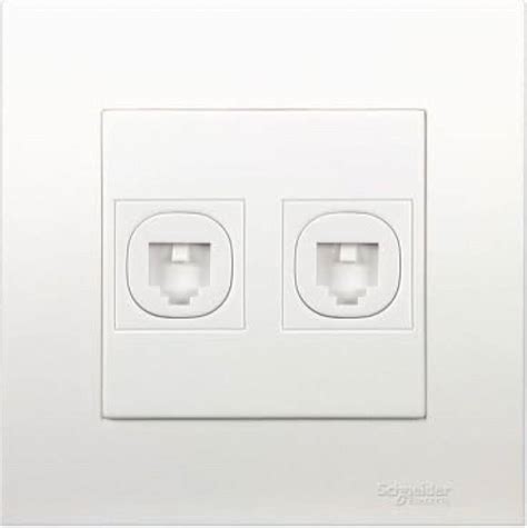 Schneider Electric Vivace 2 Gang Telephone Socket White Kb32ts Buy Best Price In Oman