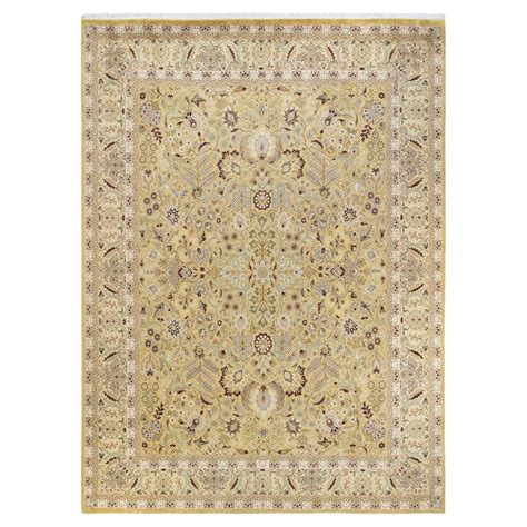 One Of A Kind Hand Knotted Wool Mogul Beige Area Rug For Sale At 1stdibs
