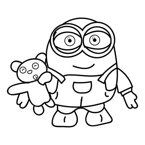 Раскраска Боб с медвежонком распечатать или скачать