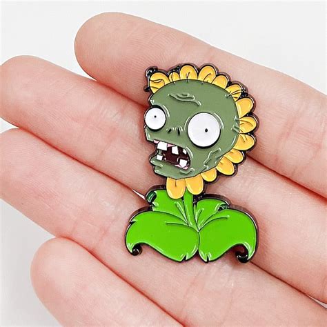 Plants Vs Zombies Zombie Head Enamel Pin Distinct Enamel Pins