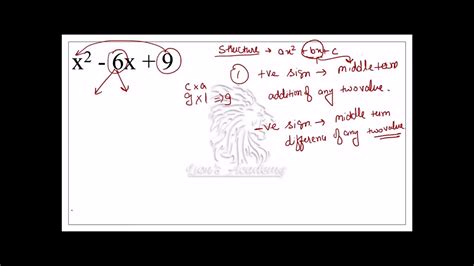 Middle Term Split Quadratic Equations Youtube