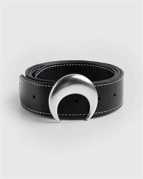 Marine Serre Moon 38mm Buckle Belt Black