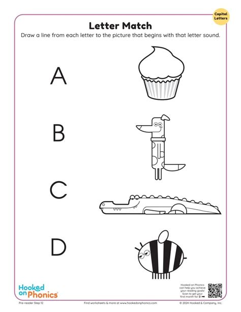Kindergarten Letter Sounds Worksheets Hooked On Phonics