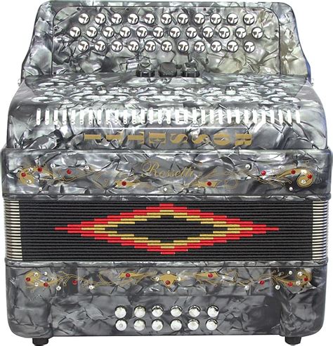 Rossetti Rossetti 34 Button Accordion 12 Bass 3 Switches Fbe Reverb
