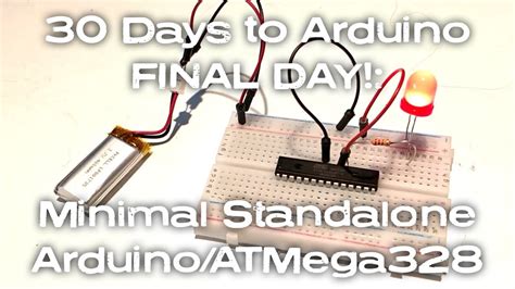 How To Make The Most Minimal Arduinoatmega328 Breadboard Circuit Youtube