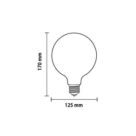 LED Lamp E Staps Dimbaar W K Warm Wit Globe Mm Spiraal Filament Lybardo