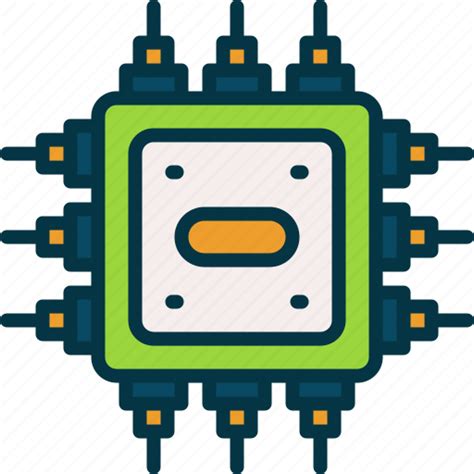Cpu Core Chip Processor Hardware Icon Download On Iconfinder