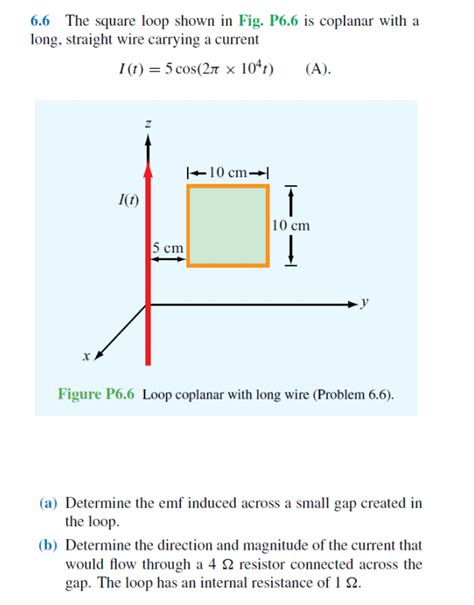 Answered The Square Loop Shown In Fig P Bartleby