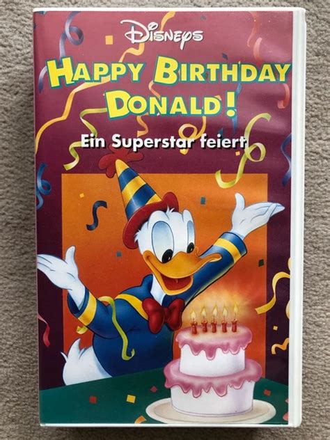 Disneys Andhappy Birthday Donald Ein Superstar Feiert Vhs Video Kassette Eur 1 00 Picclick De