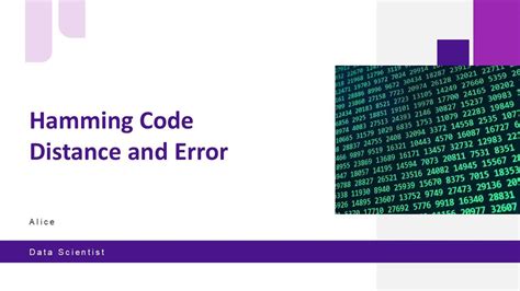 Hamming Code Distance And Error Ppt Outline Acp Ppt Slide