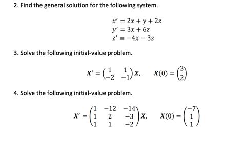 Solved Differential Equations System Of